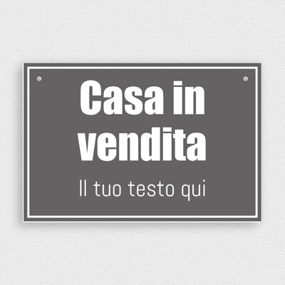 Cartello vendesi personalizzato: stampalo online subito | OTYPO